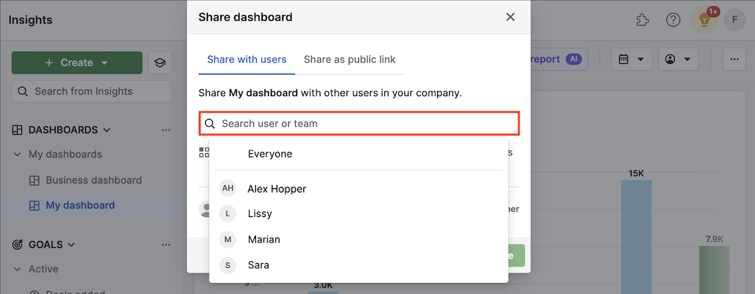 Shareable Insights - Knowledge Base | Pipedrive